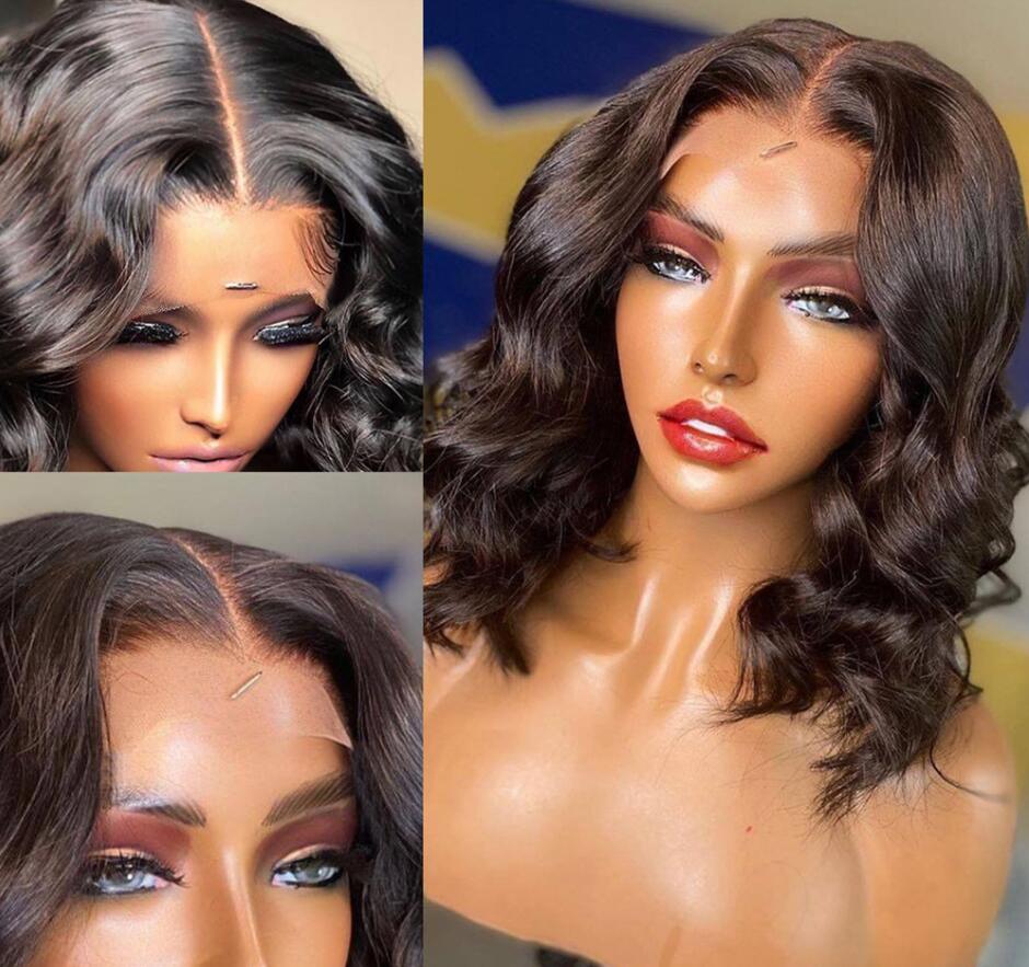 High Temperature Silk Mid-section Medium-length Curly Hair Women's Wig ...
